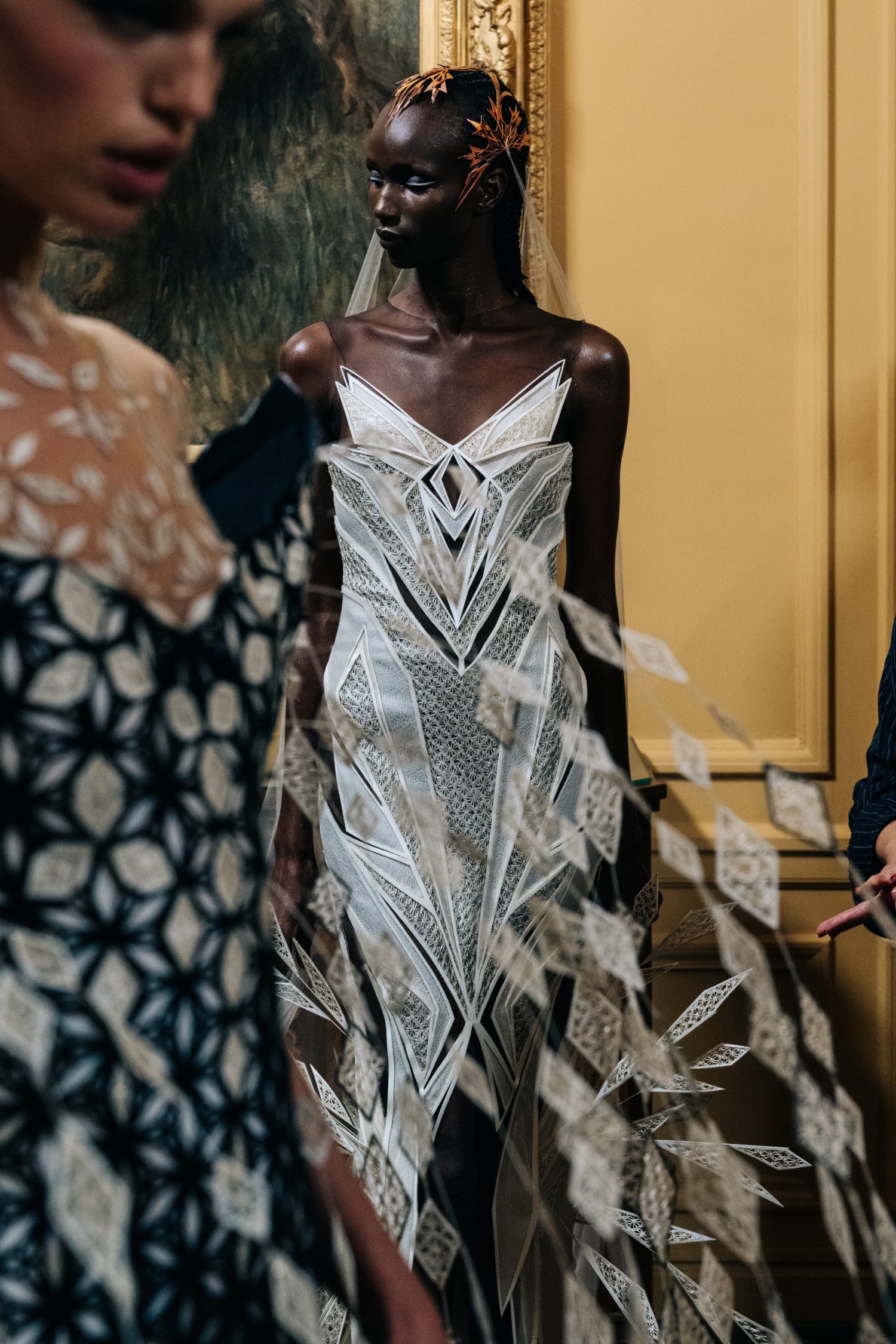 Backstage at Iris van Herpen, Fall/Winter 2023/2024 - Adam Katz Sinding