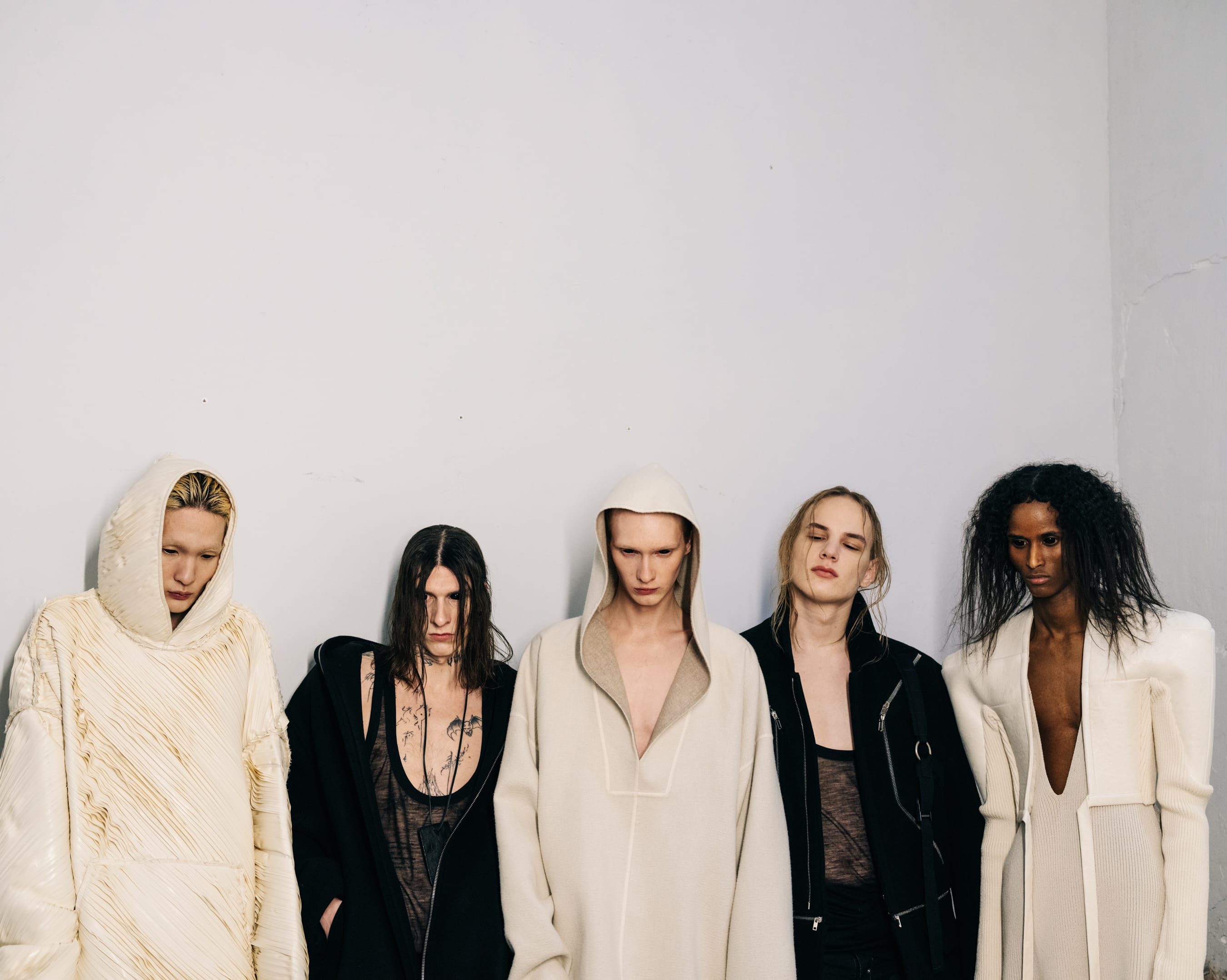 Backstage at Rick Owens Men’s, Fall/Winter 2025/2026 - Adam Katz Sinding
